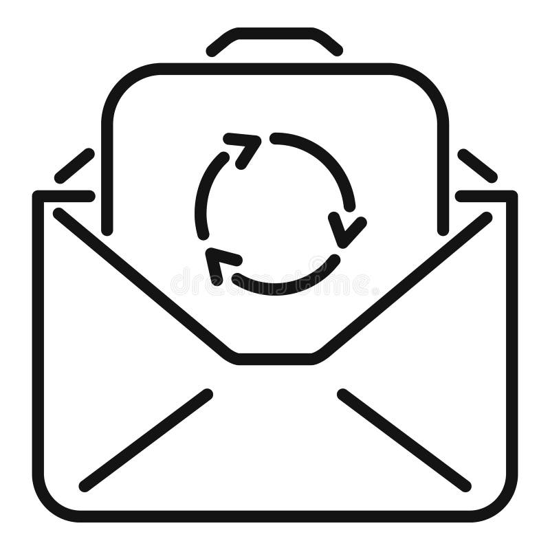 Opened Envelope with Update Sign Showing Email Marketing Concept Stock ...