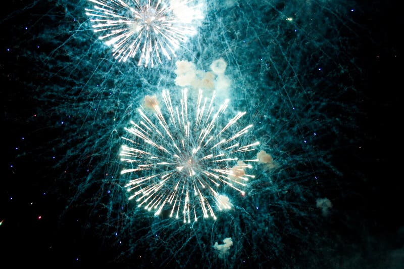 Opened firework in sky stock image. Image of spark, exposure - 12514113