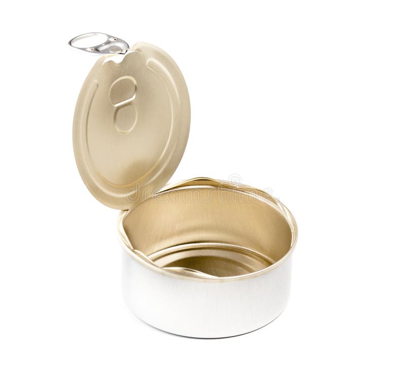 Empty open tin can stock image. Image of container, food - 29946485