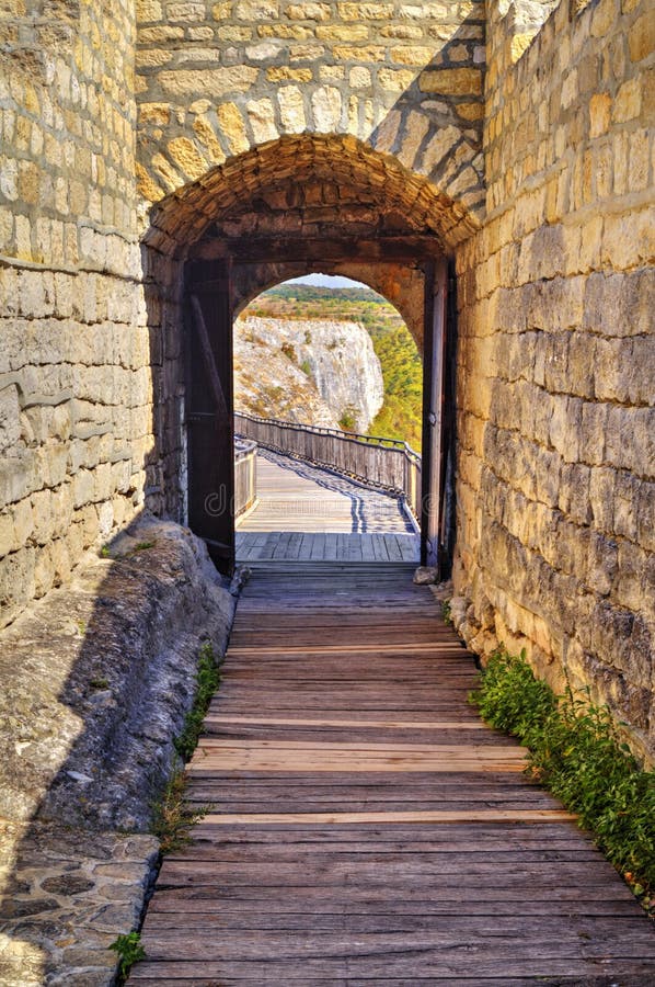 Opened Gate of an Ancient Castle Stock Image - Image of destination ...