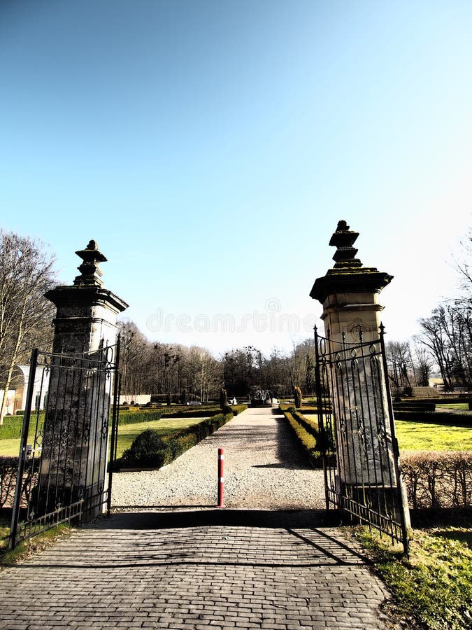 Opened Gates of the Entrance of the Park during Daytime Stock Photo ...