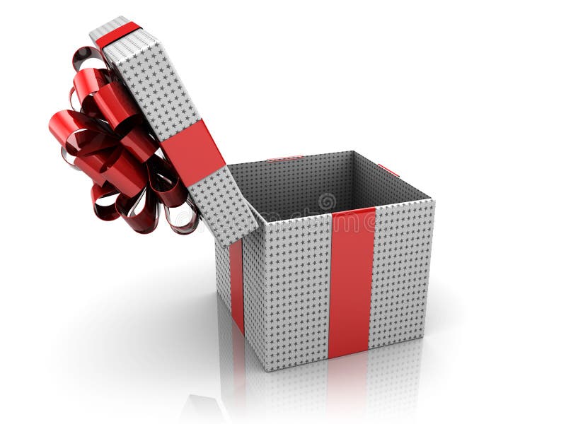 Opened gift box stock illustration. Illustration of greeting - 27751739