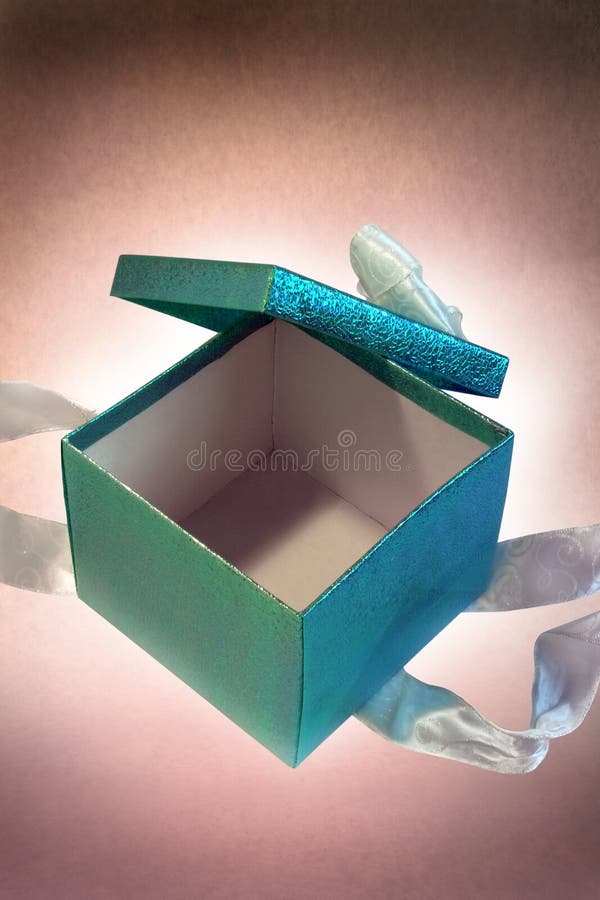 Opened gift box stock photo. Image of container, valentine - 4279990