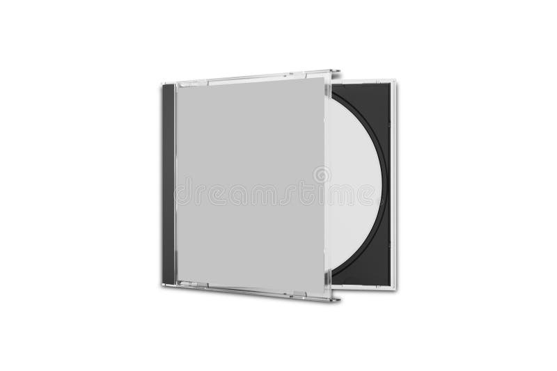Opened and Half Opened CD Case Mockup Isolated on White Background ...