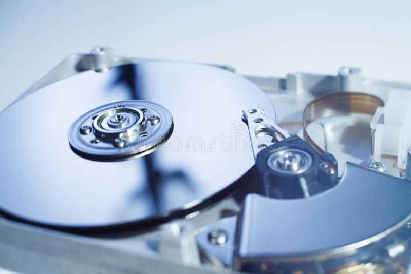 Opened Hard Disk Drive stock photo. Image of disc, open - 68904796