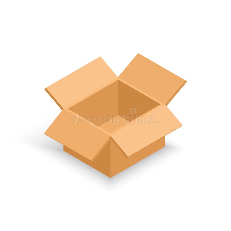 Isometric Cardboard Box Packaging , Vector Illustration Design Stock ...