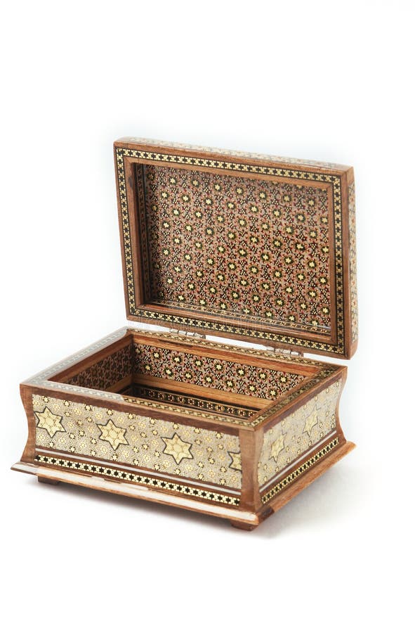 The opened khatam casked. stock image. Image of floral - 13373211