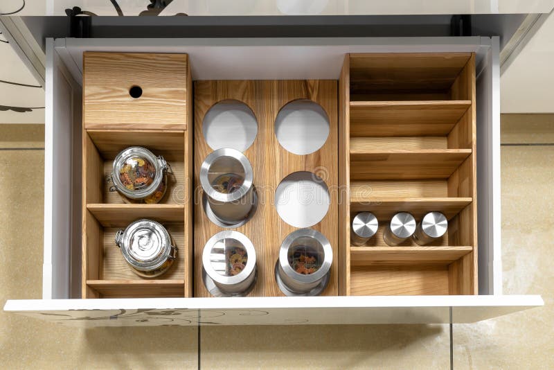 Opened Kitchen Drawer , a Smart Solution for Kitchen Storage and ...