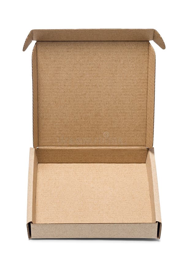 Two Cardboard Box on Isolated White Background. Parcel with Empty Space ...