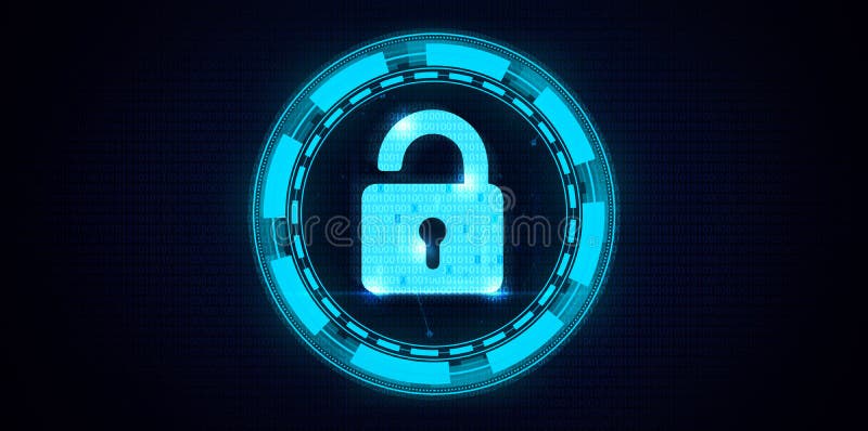 Opened Lock Futuristic Security Concept Modern Background Wallpaper ...