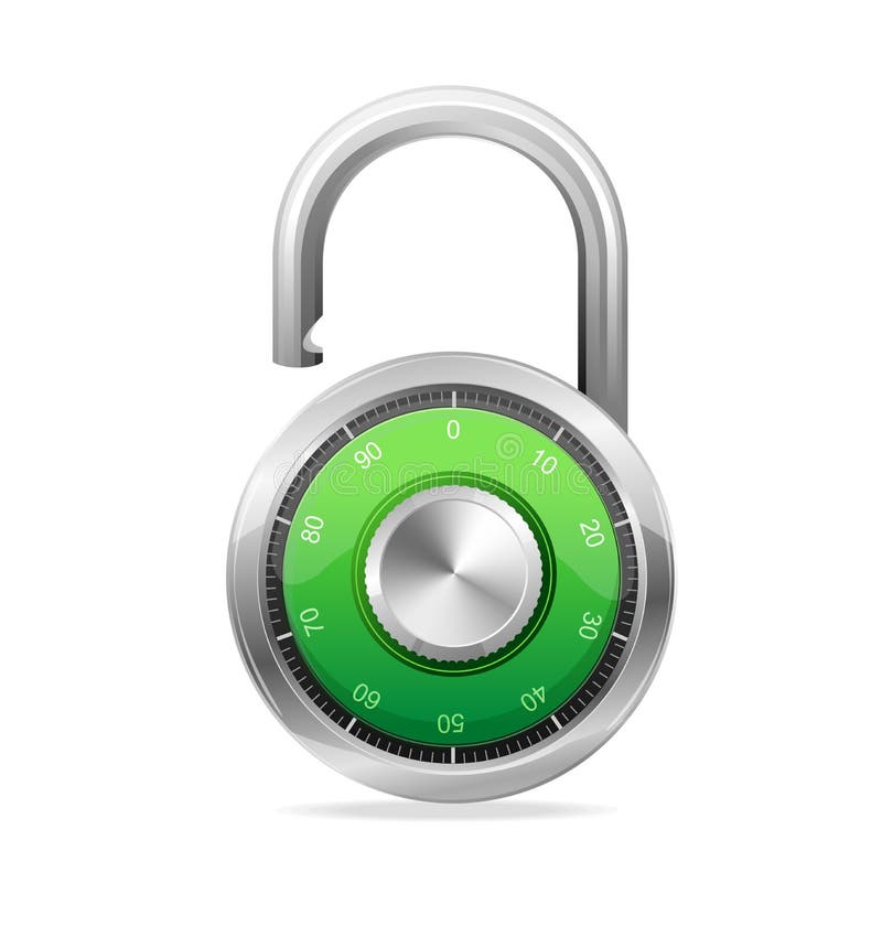 Opened Lock, Security Concept. Vector Padlock Stock Vector ...