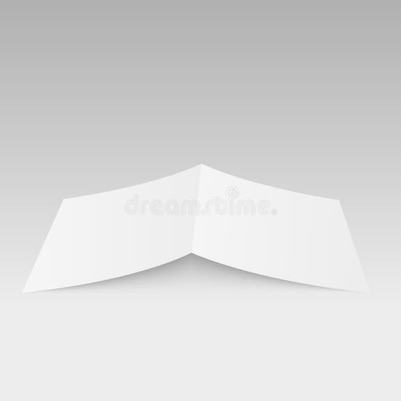 Opened Magazine, Journal, Booklet, Postcard or Brochure . Vector. Stock ...