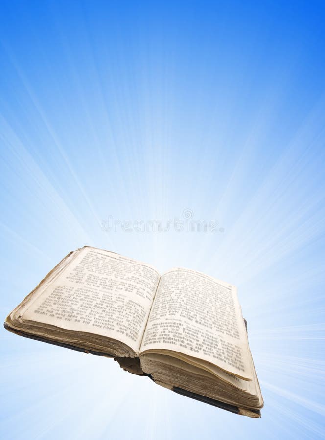 Ray of Light Shining from a Book Stock Photo - Image of open, highlight ...