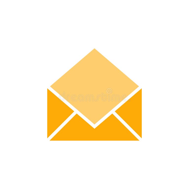 Opened Mail Graphic Icon Design Template Stock Vector - Illustration of ...