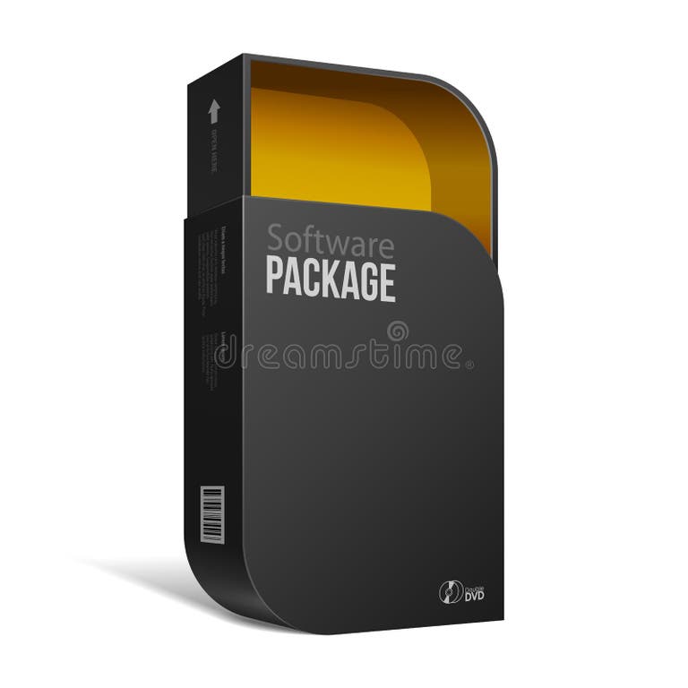 Software Package Box Rounded Corners Stock Illustrations – 28 Software ...