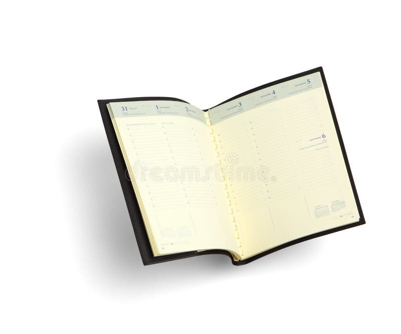 Opened notebook stock photo. Image of diary, open, opened - 14144726