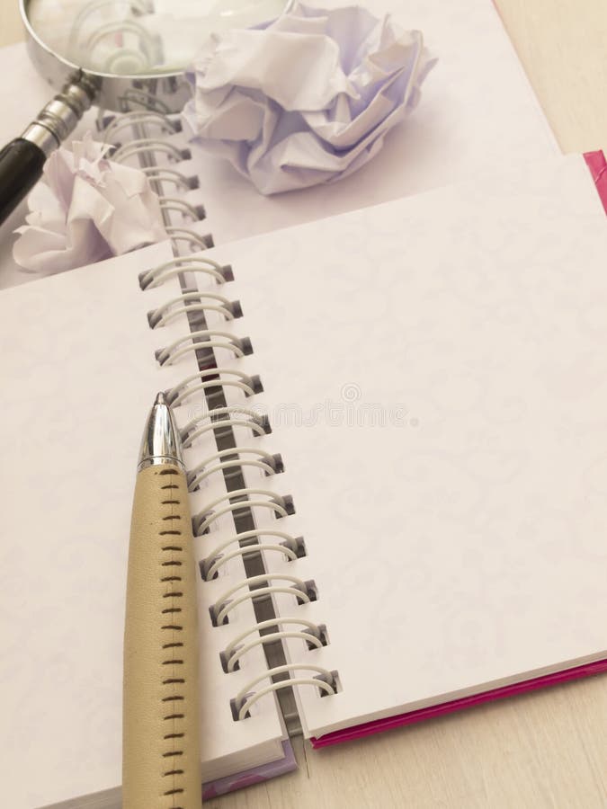 Opened notebook stock photo. Image of copy, book, note - 23976842