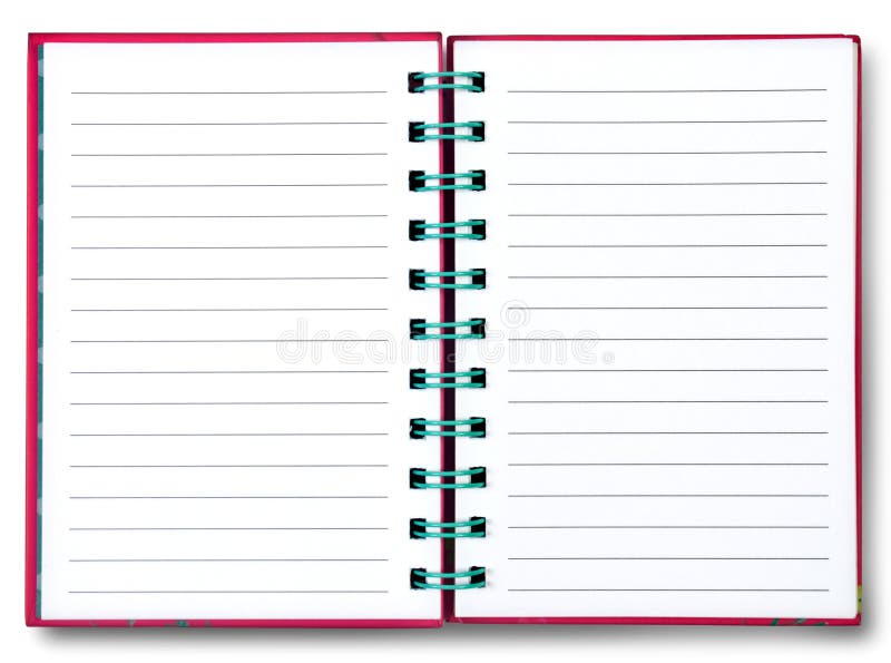 Opened Notebook Stock Image - Image: 25773271