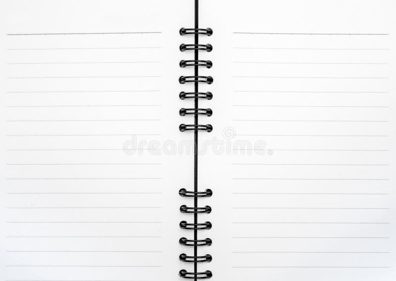 Opened notebook isolated stock photo. Image of office - 56689236