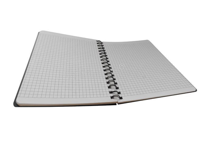 Opened notebook isolated stock image. Image of pattern - 136973711