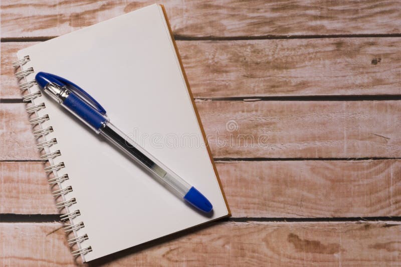 Opened notepad stock photo. Image of page, empty, office - 100948888