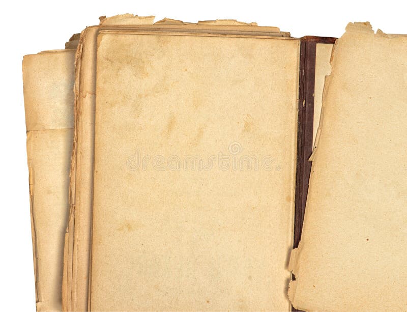 Opened Old Blank Book with Copy Space. Top View Stock Photo - Image of ...