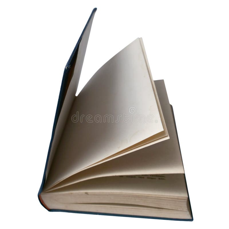 Opened Old Book Facing Down on Floor, Cut Out Isolated Stock Photo ...