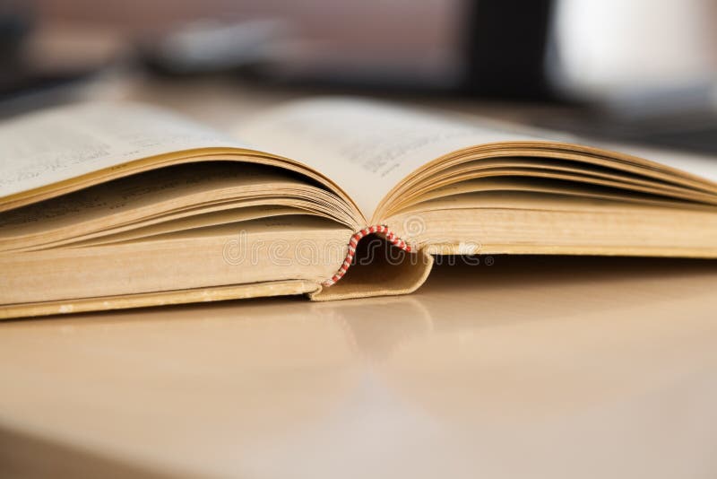 Opened old book stock image. Image of literature, paper - 42641375