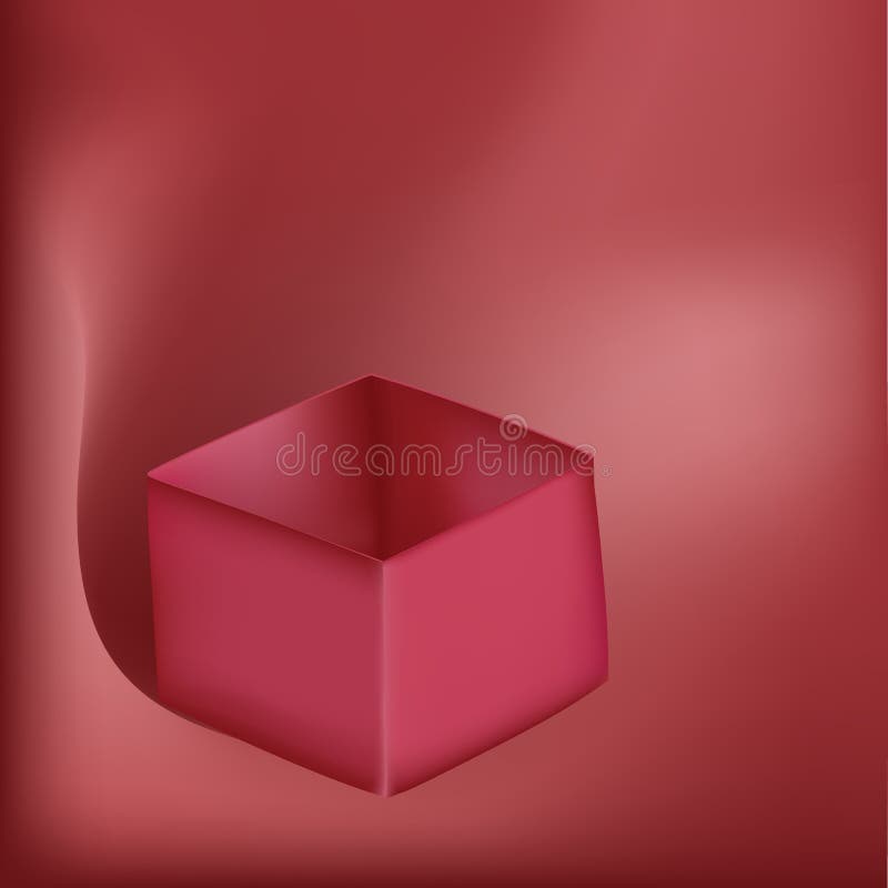 Opened Package Box Pink Violet Purple Stock Illustration - Illustration ...