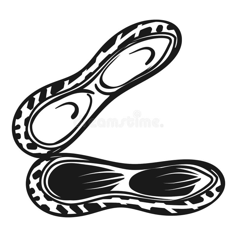 Opened Peanut Shell Icon, Simple Style Stock Vector - Illustration of ...