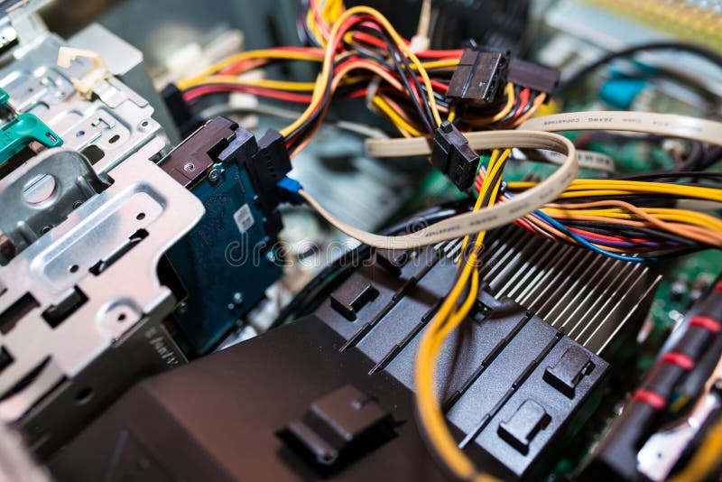 Opened Personal Computer , Visible Components Stock Photo - Image of ...