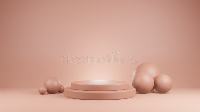 Opened Pink Gift Box on Pink Stage for Product Presentation ...