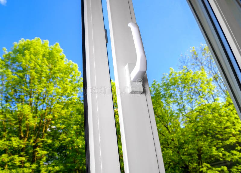 Opened Plastic Vinyl Window Stock Photo - Image of inside, accessory ...