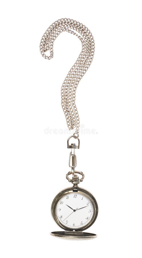 Opened Pocket Watch on a Chain Stock Image - Image of elegant, minute ...