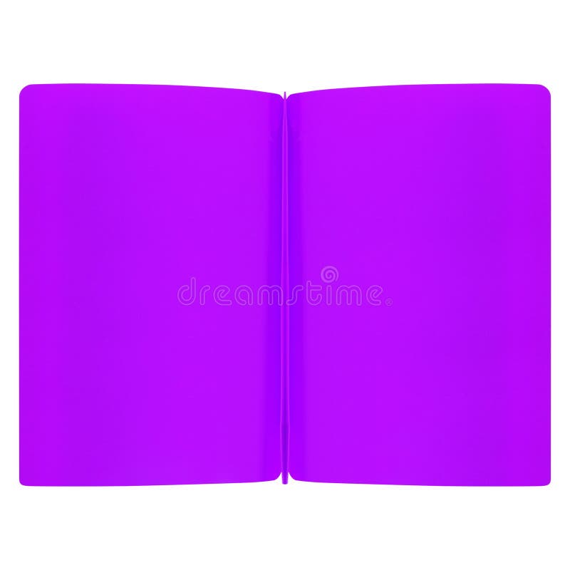 Purple Folder with Blank Label Stock Photo - Image of blank, file: 8596718