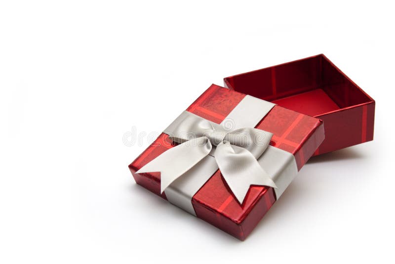 Red gift box stock image. Image of holiday, gift, cardboard - 3508329