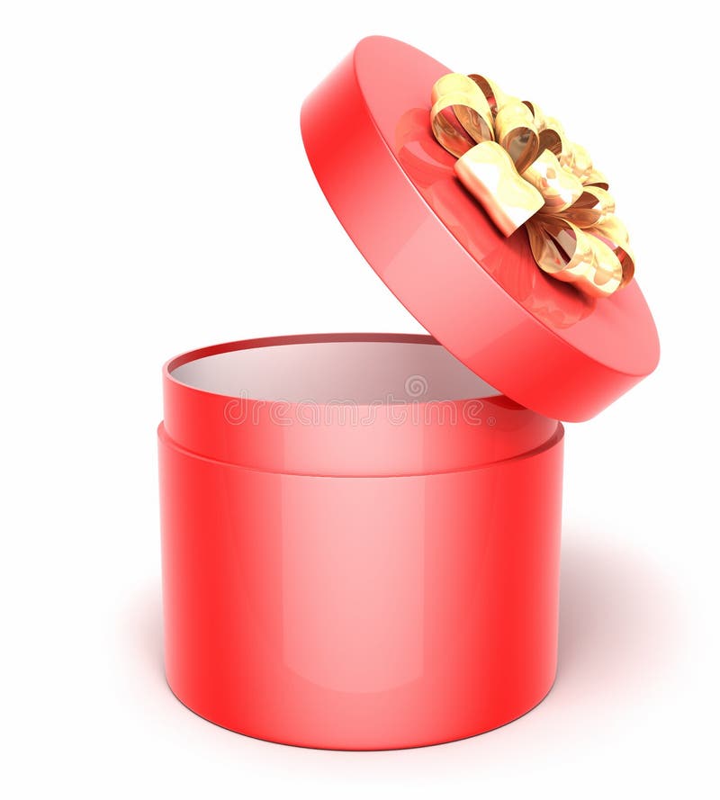 Opened red gift box stock illustration. Illustration of open - 49549042