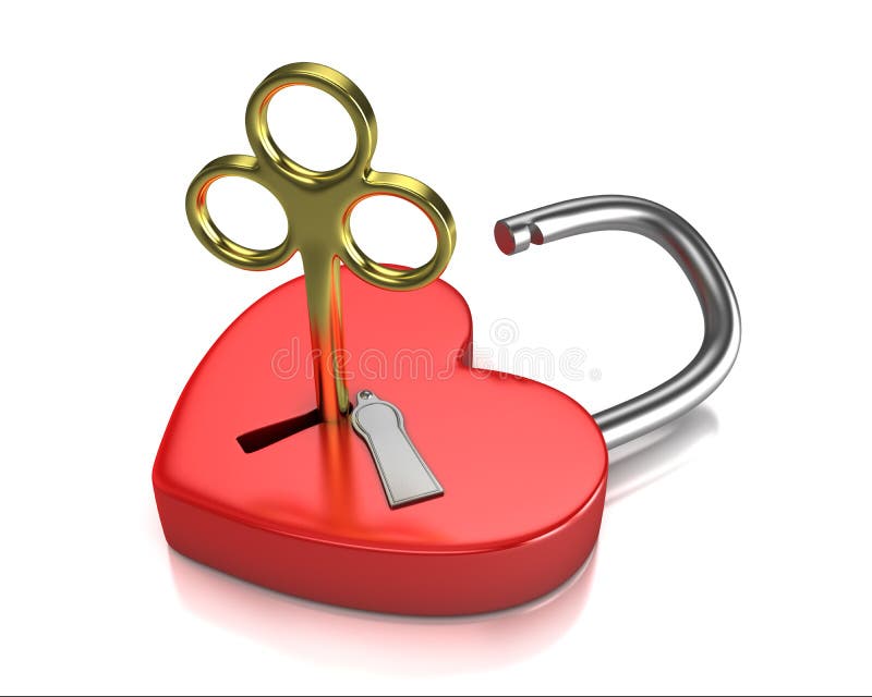 House Keys with Heart Icon Keyring. Concept for Key To My Heart. Love ...