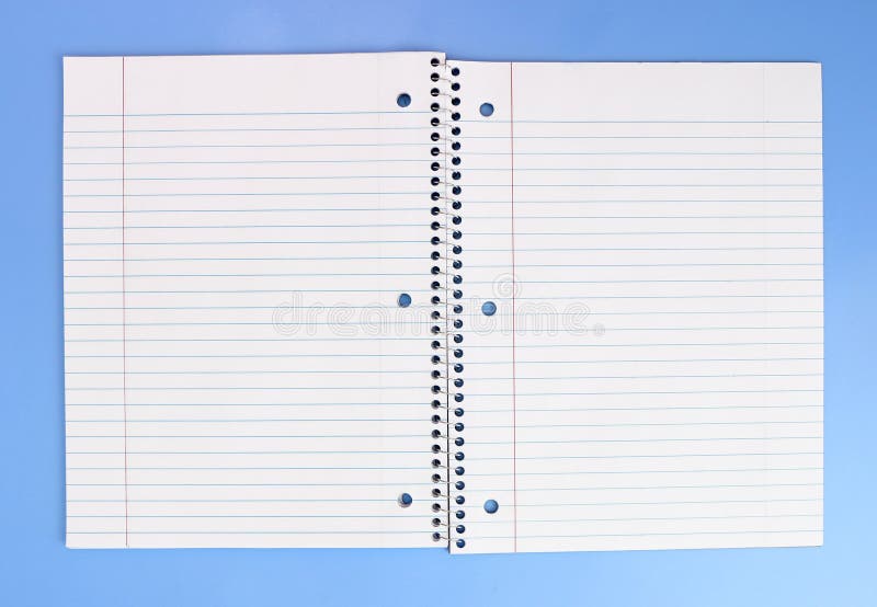 Opened Spiral Notebook. stock image. Image of book, note - 1737401