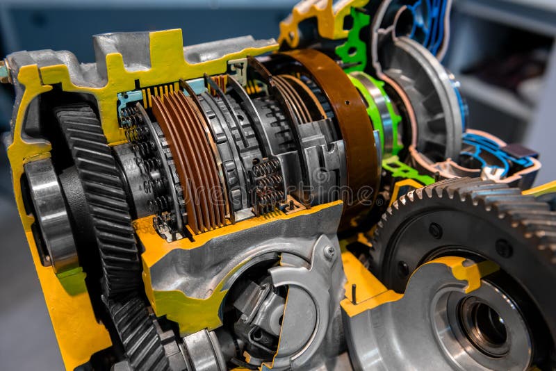 Opened Switch Gear of a Car Stock Photo - Image of metal, industrial ...