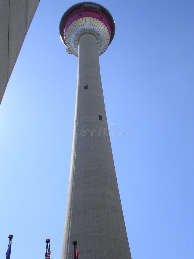 The 626 Foot High Calgary Tower, Alberta, Canada Editorial Image ...