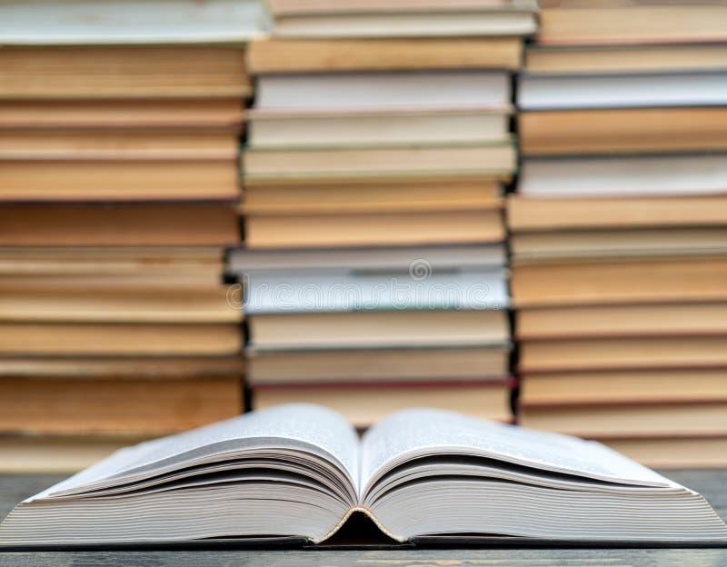 Thick Paper Books are a Symbol of Education and Wisdom. Storage and ...