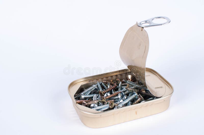 Opened Fish Can stock photo. Image of background, garbage - 4376968