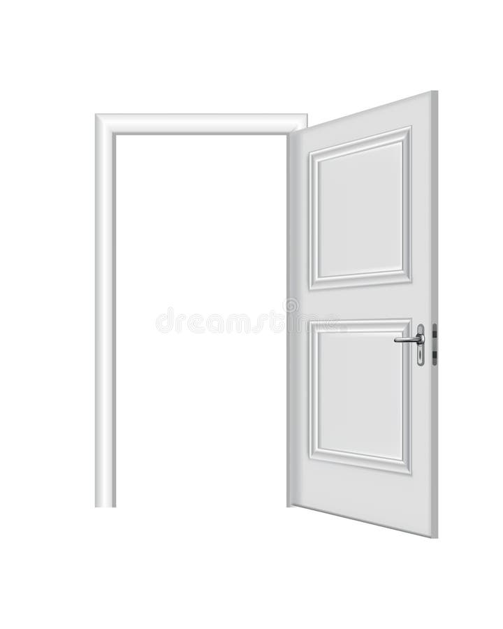 White Blank Opened Door Template Stock Illustrations – 160 White Blank ...