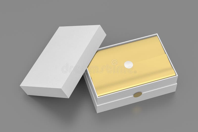 Opened empty box stock illustration. Illustration of isolated - 187099446