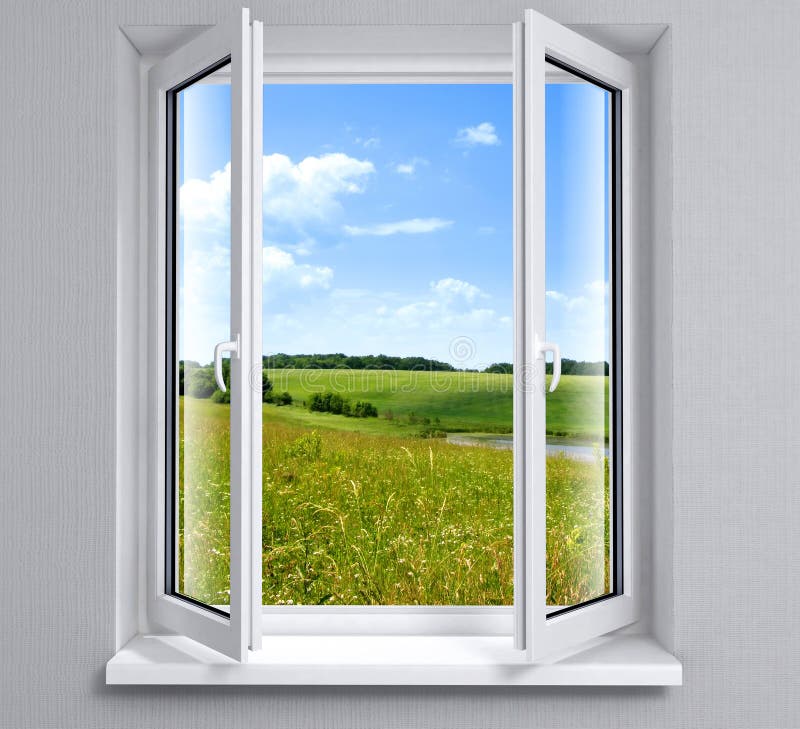 Opened window stock photo. Image of backgrounds, frame - 2787828