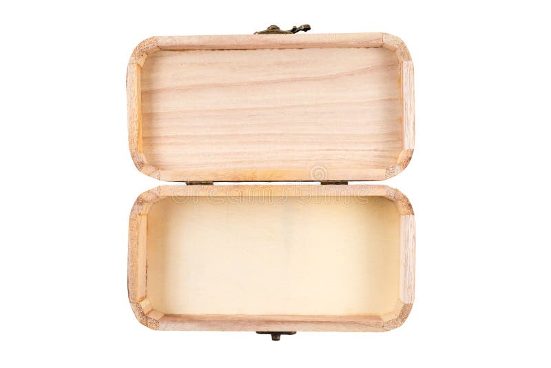 Opened Wood Box Isolated stock image. Image of container - 155047907