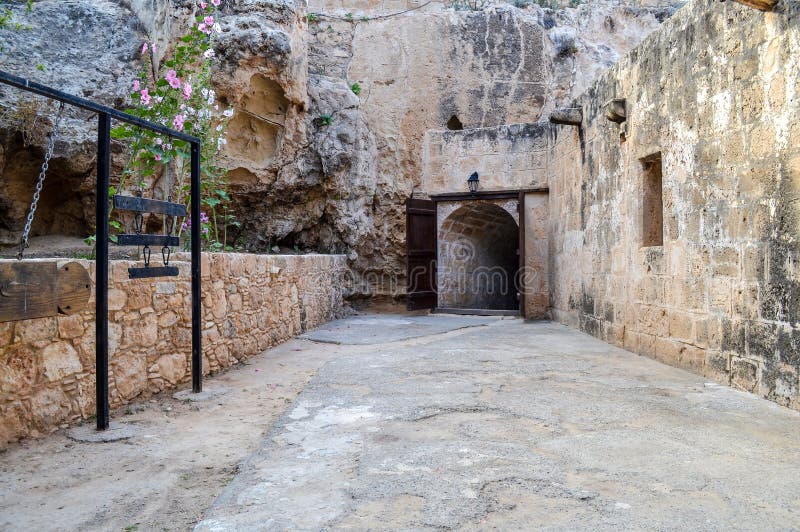 Opened Wooden Doors Leading To the Dungeon of an Old Castle Stock Photo ...