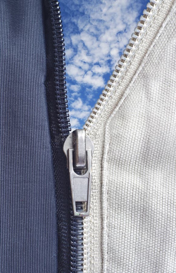 Opened zipper stock photo. Image of freedom, cloudscape - 22467904