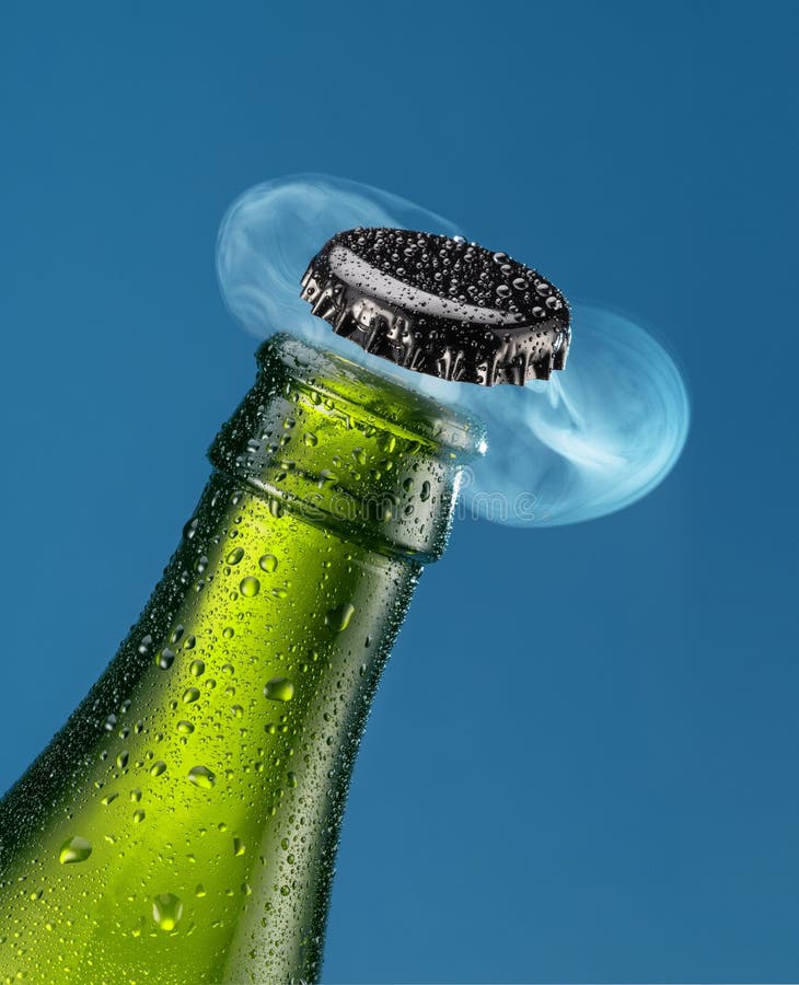 Opening of beer cap stock photo. Image of lager, opening - 19046514